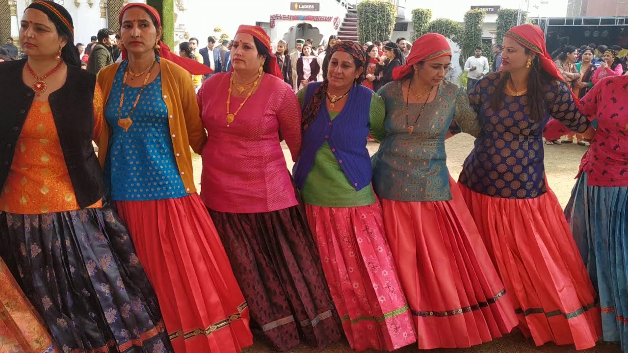 jaunsari harul dance in Delhi (jaunsari mela_2020) - YouTube