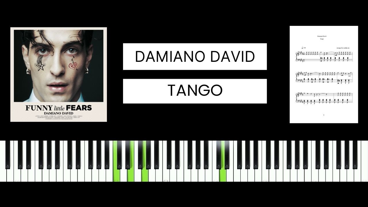 Damiano David - Tango (BEST PIANO TUTORIAL & COVER) - YouTube