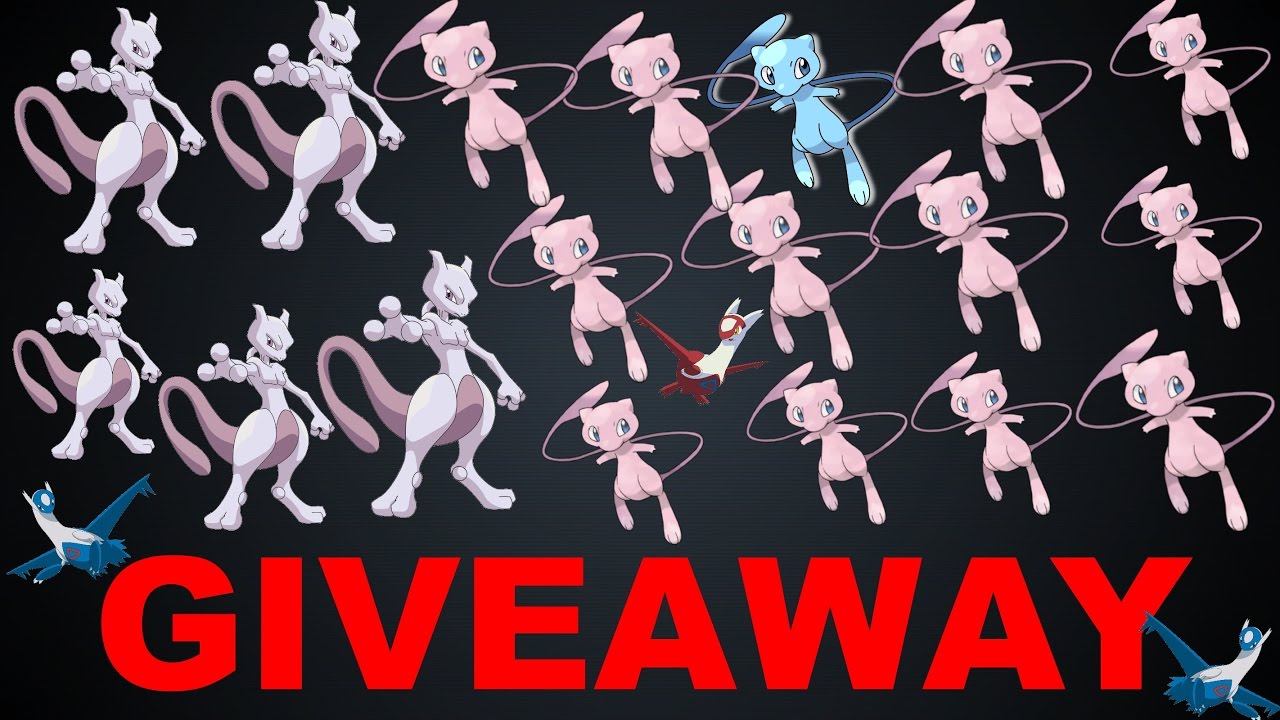 HUGE PROJECT POKEMON GIVEAWAY!!?? 5 MEWTWO'S, SHINY MEW, 12 MEWS ...