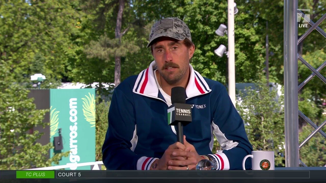Steve Johnson: 2021 Roland Garros First Round Win Interview - YouTube