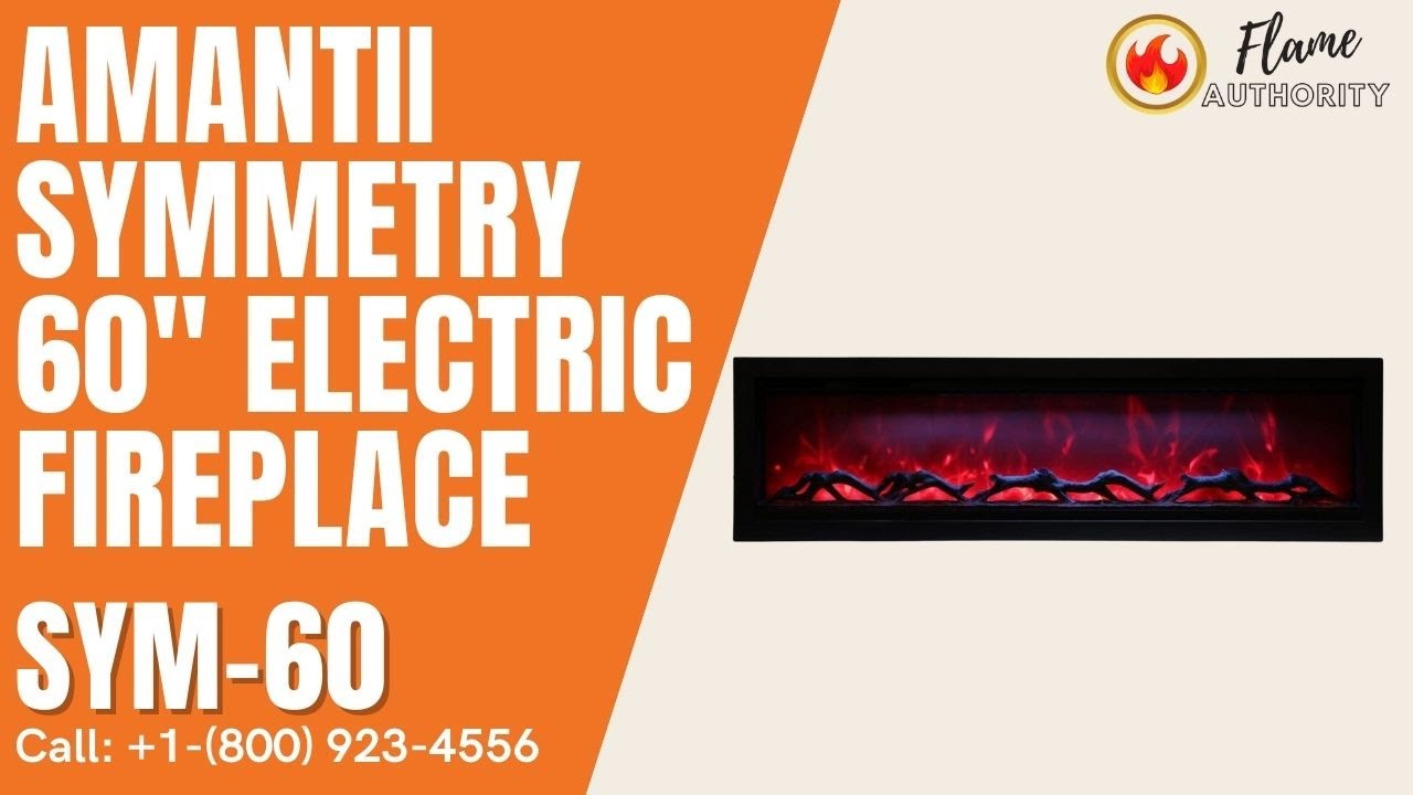 Amantii Symmetry 60" Electric Fireplace SYM-60 - YouTube