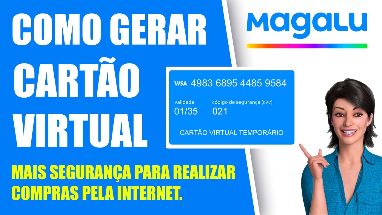 Como gerar cartão virtual Magalu pelo aplicativo - YouTube