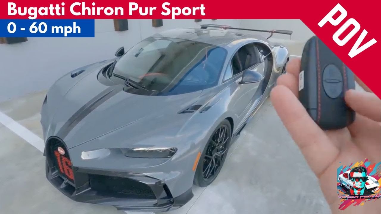 Bugatti Chiron Pur Sport // Exhaust Sound & 0 to 60 [POV-720p] - YouTube