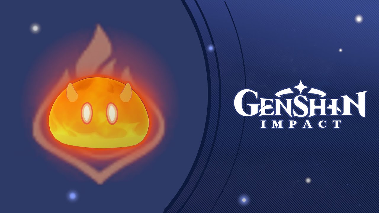 Enemy Archive - Large Pyro Slime | Genshin Impact - YouTube