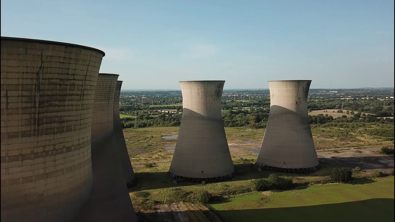 willington power station ABANDONED. 300 foot high tower,s #djidrone ...