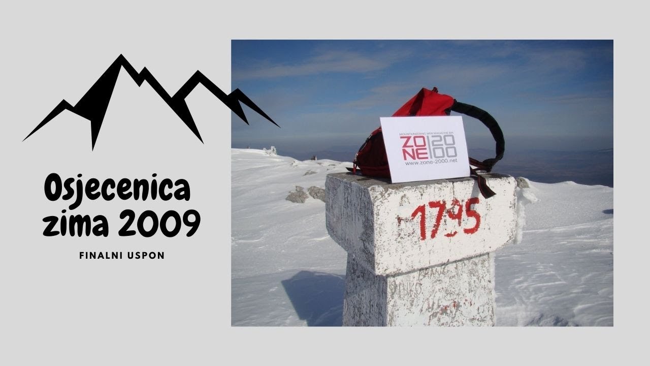 Osjecenica 1795 m, zima 2009, izlazak na vrh - YouTube