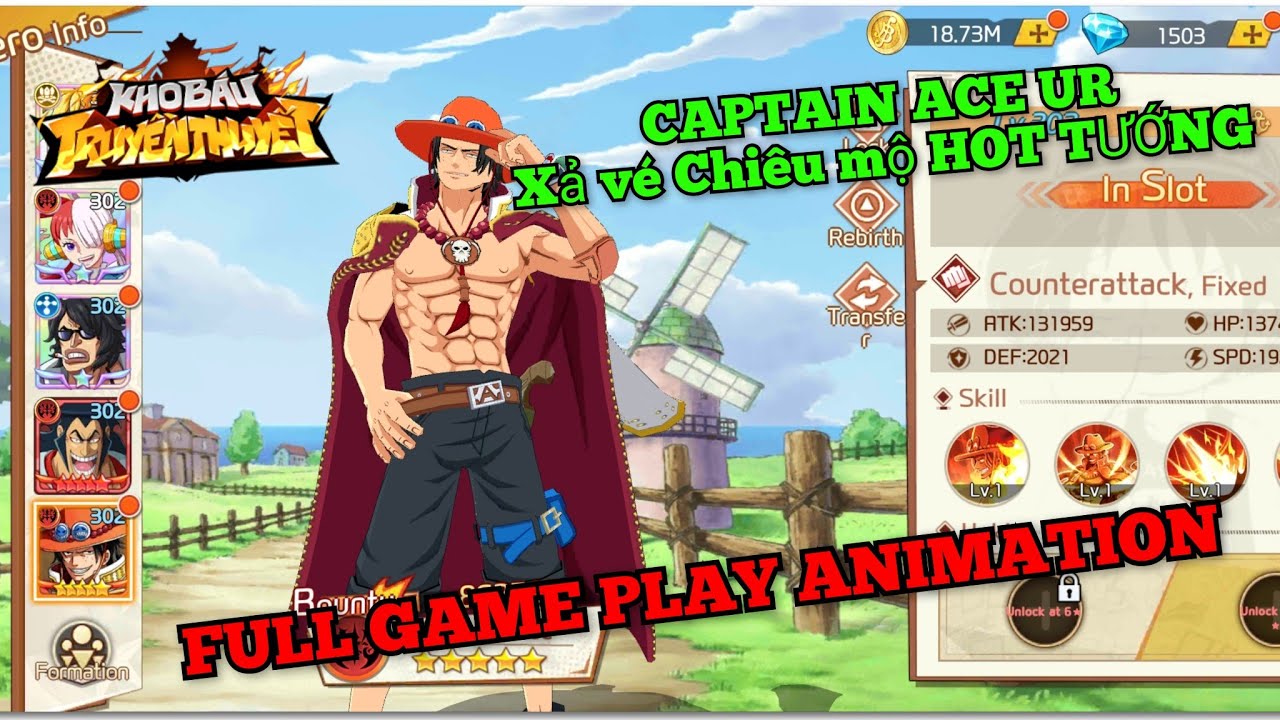 Onepiece: CAPTAIN ACE UR Review and Test Tạo hình kỹ năng PORTGAS.D.ACE ...
