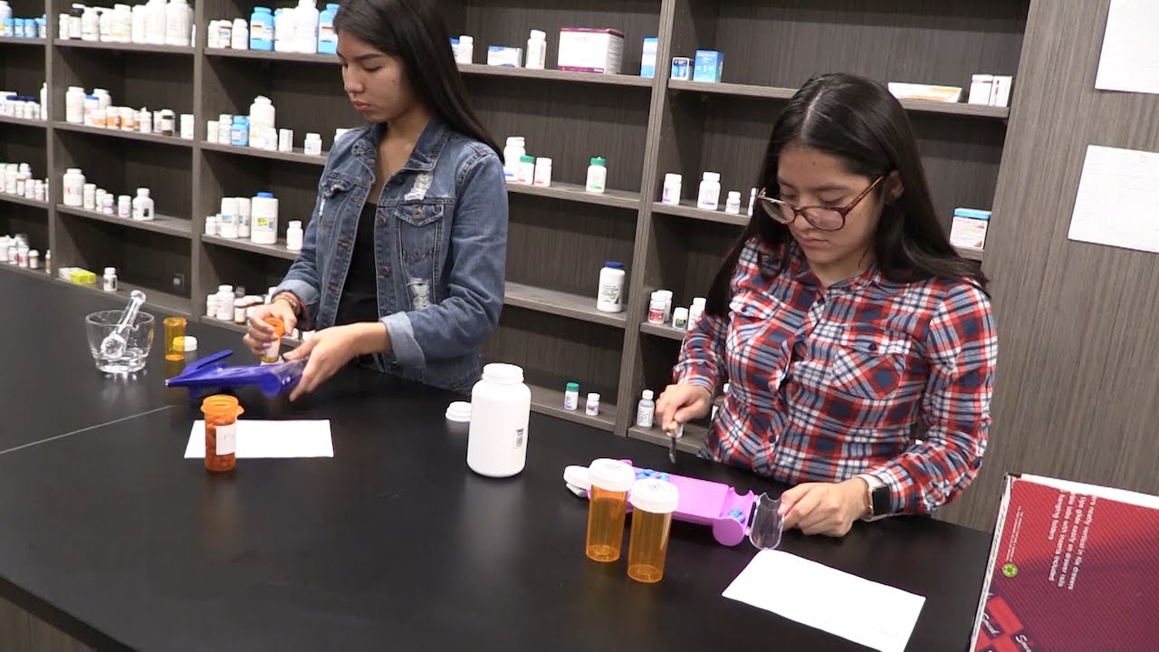 Pharmacy class: a new way to build STEM skills and career options - YouTube