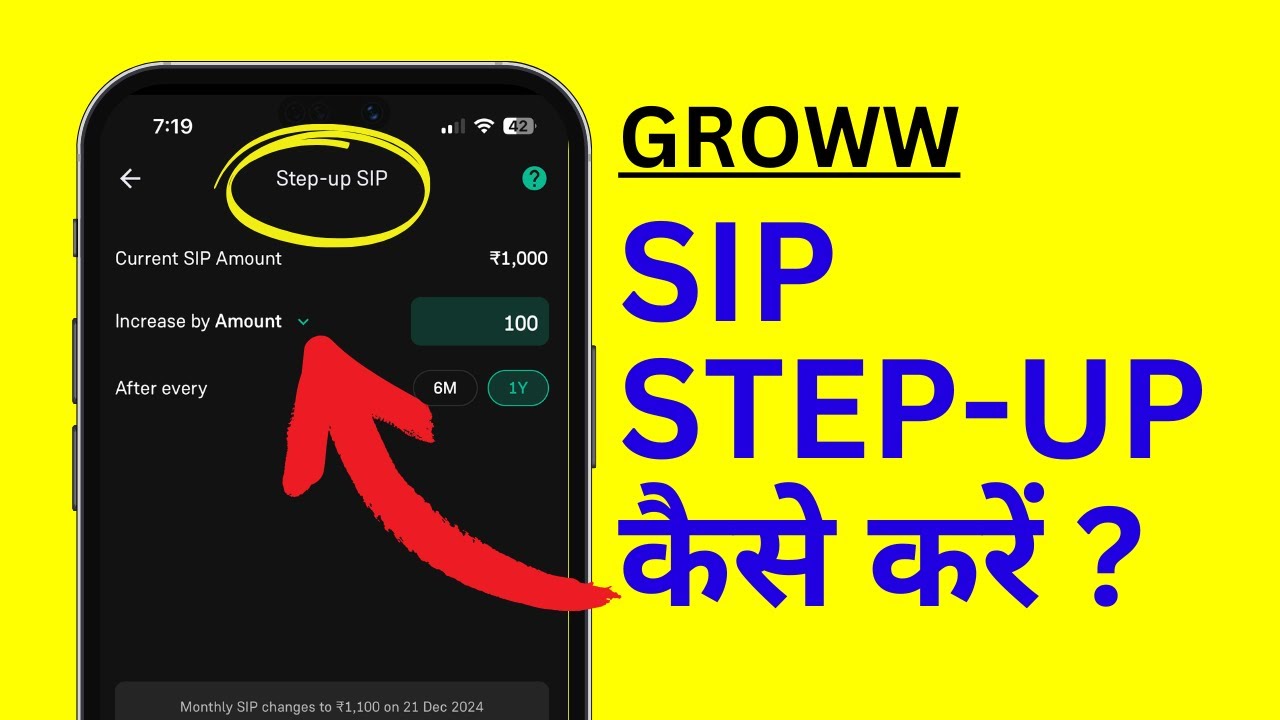 Groww me SIP Step Up Kaise Kare? Step Up Your SIP in Groww App - YouTube