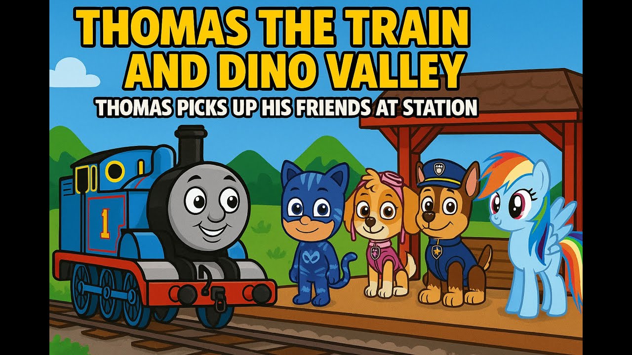 THOMAS TRAIN AND DINO VALLEY | THOMAS AND FRIENDS GO ON ADVENTURE | PAW ...