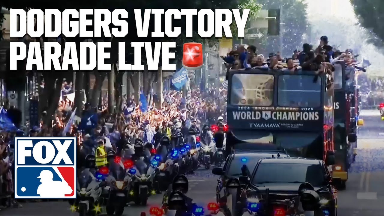 Dodgers World Series Parade LIVE 🚨 MLB on FOX - YouTube