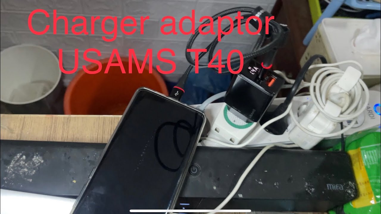 Unboxing dan test charger USAMS T40 fast charging digital led display ...