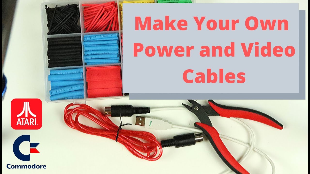Make Your Own Atari/Commodore 8-bit Power and Monitor cables - YouTube