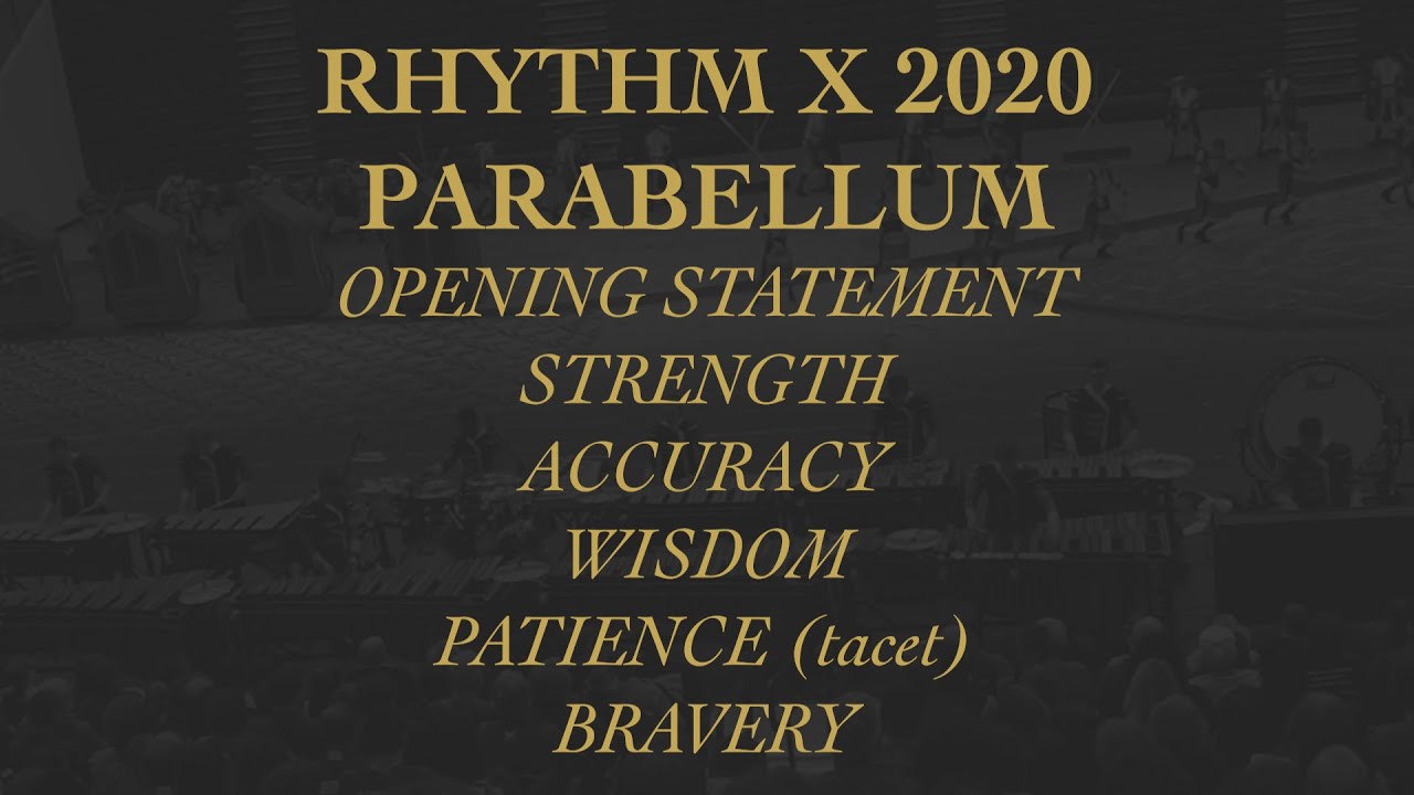 Rhythm X 2020 Full Show (Snare Transcription) - YouTube