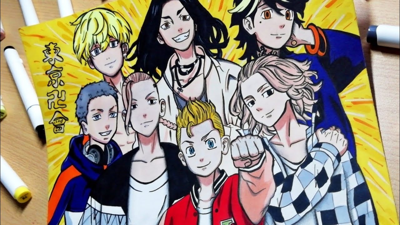 Drawing Tokyo Revengers Character - Tokyo Manji 👊🏼 - YouTube