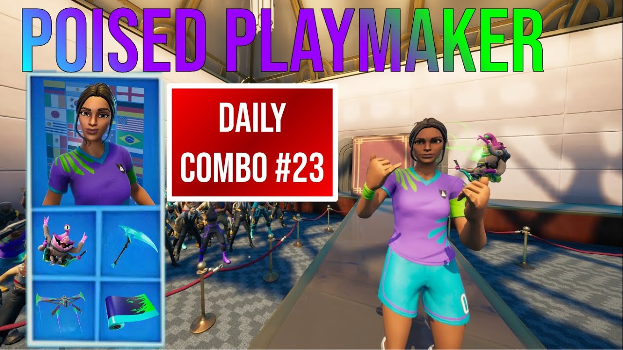 Daily Combos #23 Poised Playmaker (Fortnite Battle Royale) - YouTube
