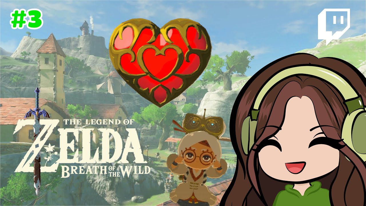 🌱let's get some hearts | first playthrough | ZELDA: BOTW | # 3 - YouTube