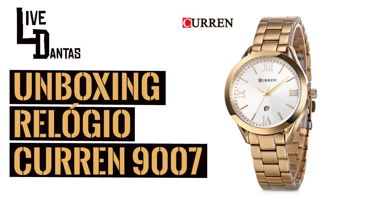 Unboxing Relógio Curren 9007 Feminino - YouTube