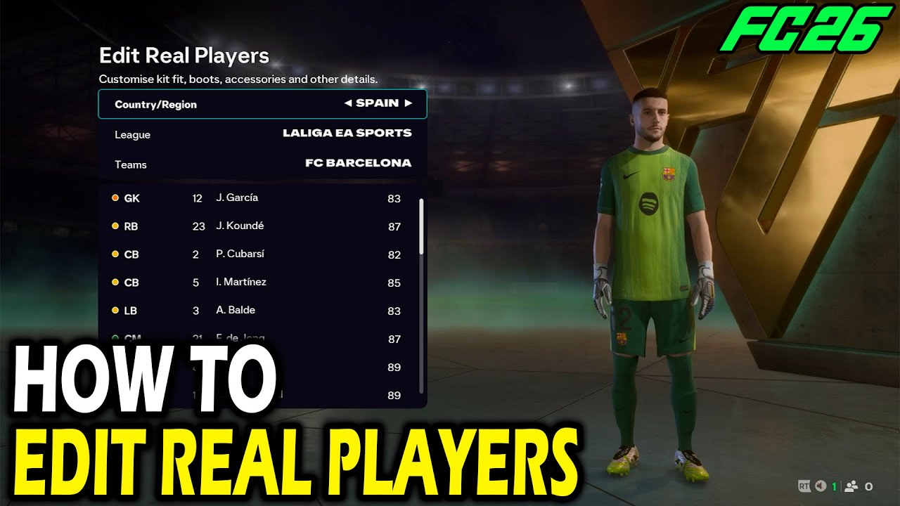 How to Edit Real Players in FC 26 - YouTube