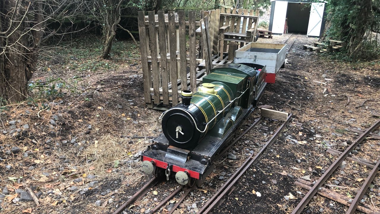 The first passenger train | 10 1/4 gauge railway - YouTube