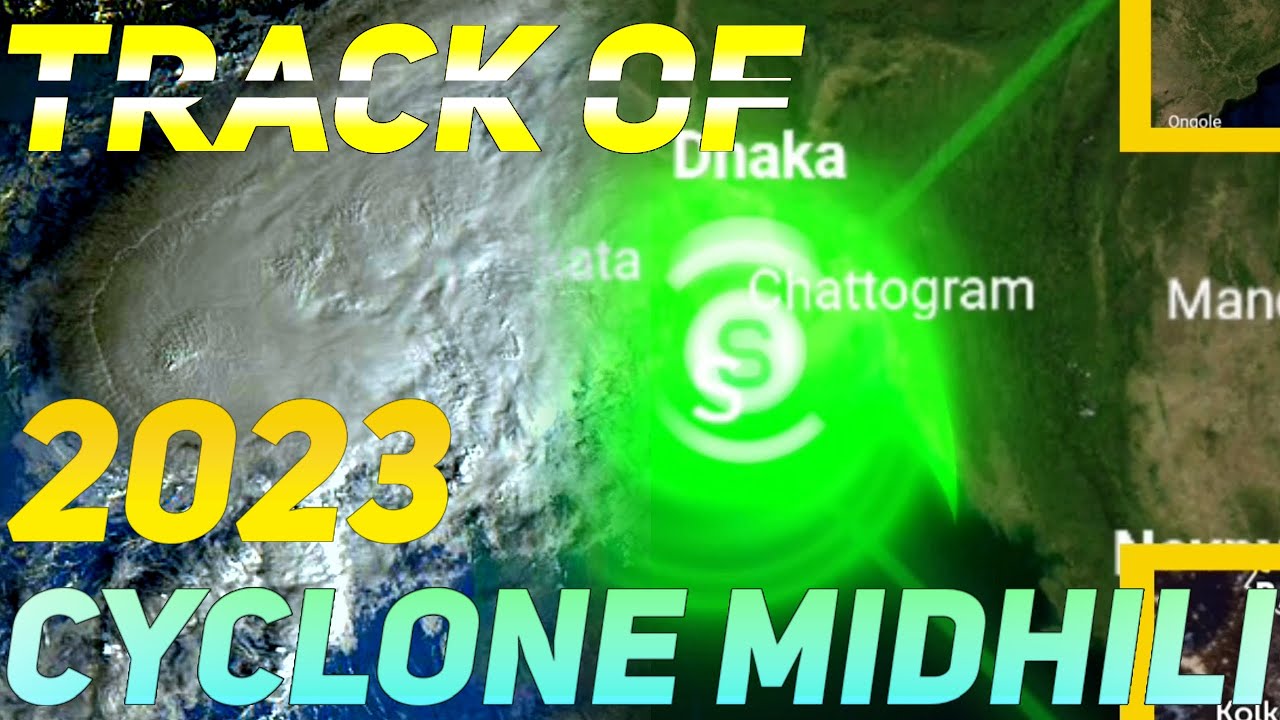 The Track of Cyclone Midhili - YouTube