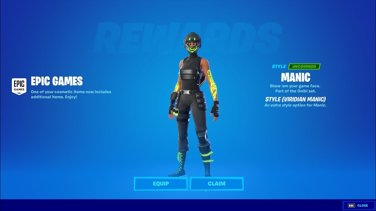 Fortnite Update *NEW* Manic Styles/Bonus Styles/Darth Vader Boss And ...