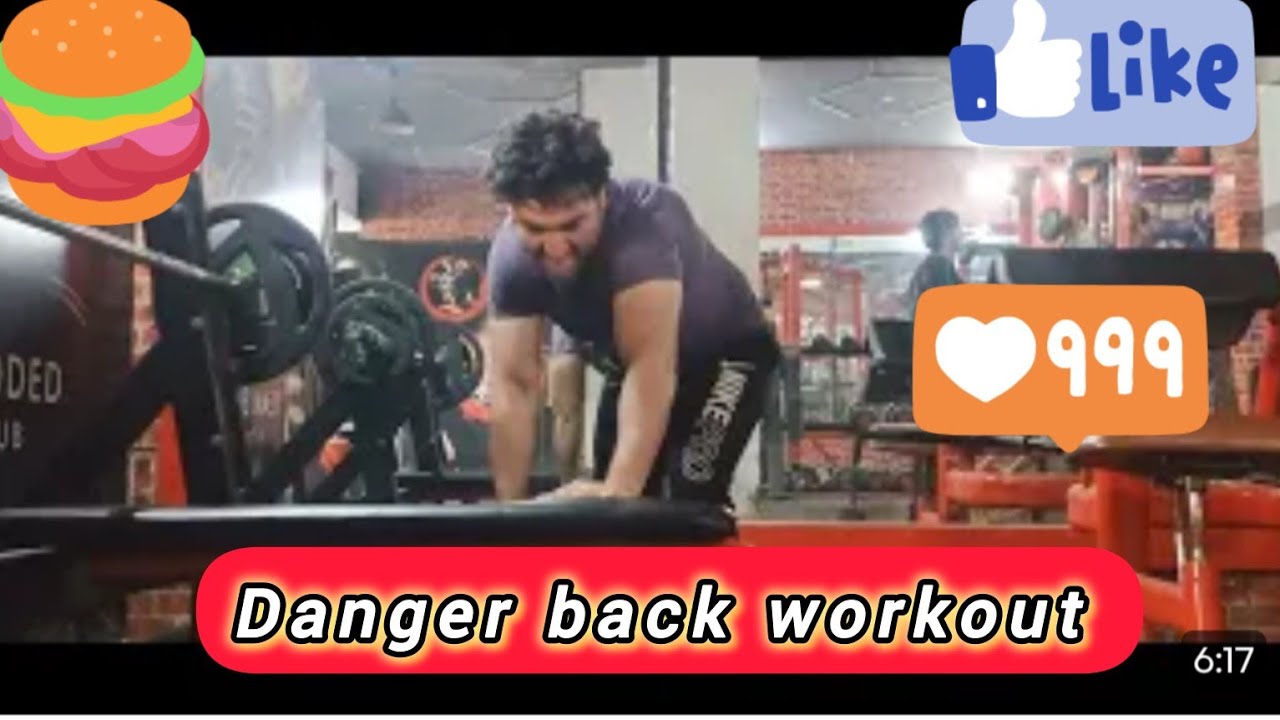Danger Back workout in gym #gym #workout #bodybuilding #fitness # ...