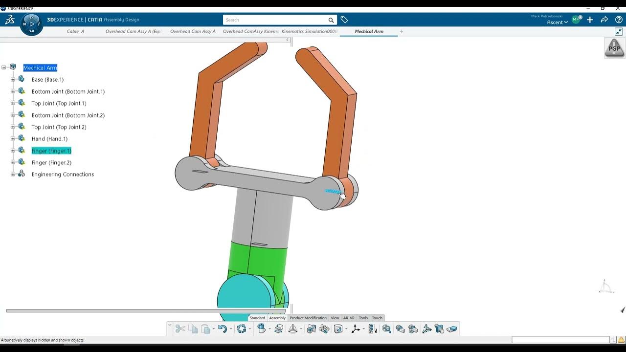 3DEXPERIENCE CATIA 2023 Mechanical Systems Design: How to Set up a Mechanism Representation ...