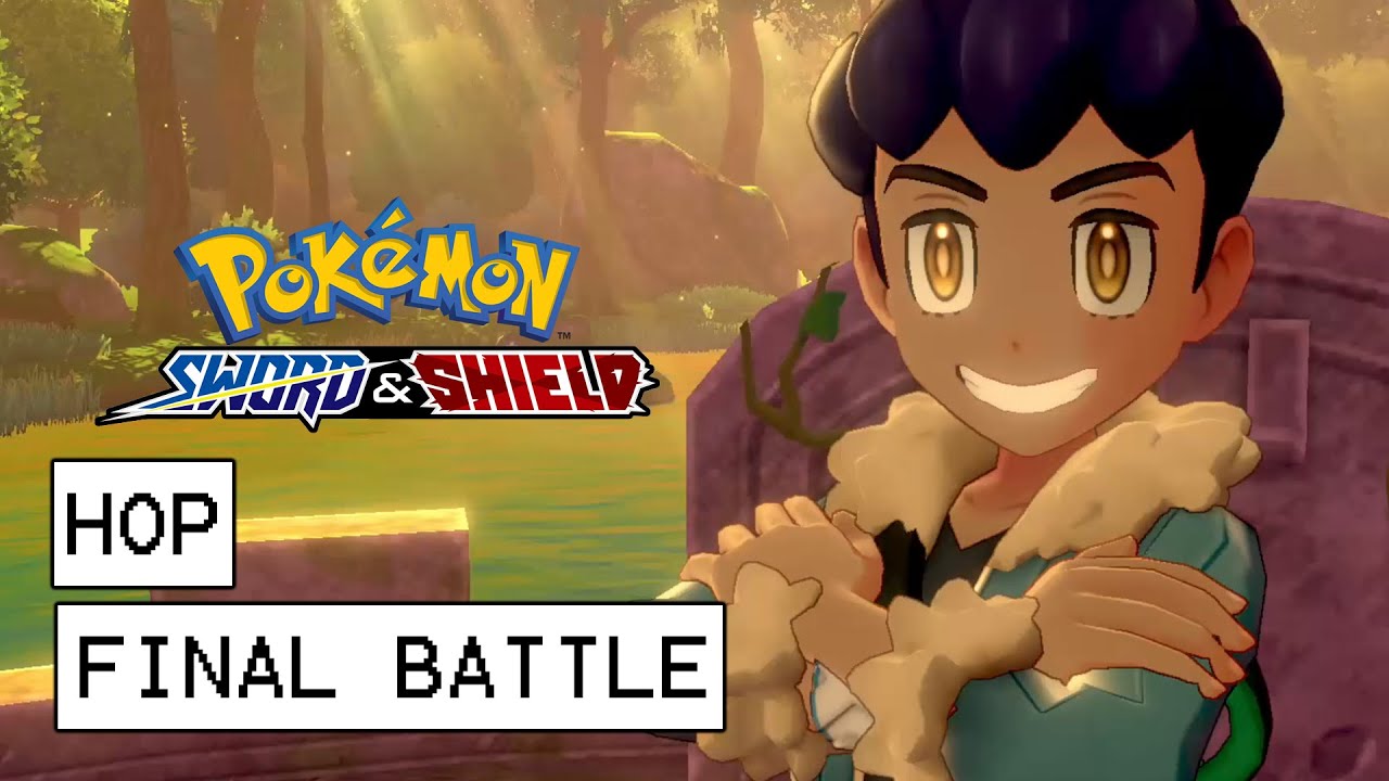 Pokemon Sword & Shield Final Battle Against Hop - YouTube