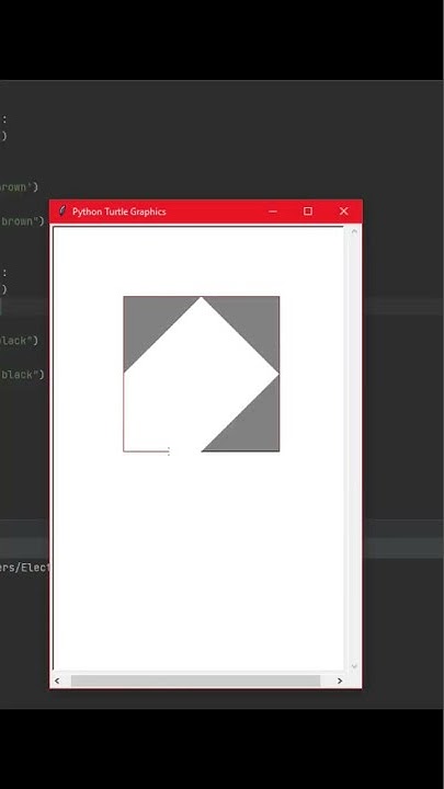 Making A Beautiful Squares Pattern Using Python Turtle Programming Python Turtle Ytshorts