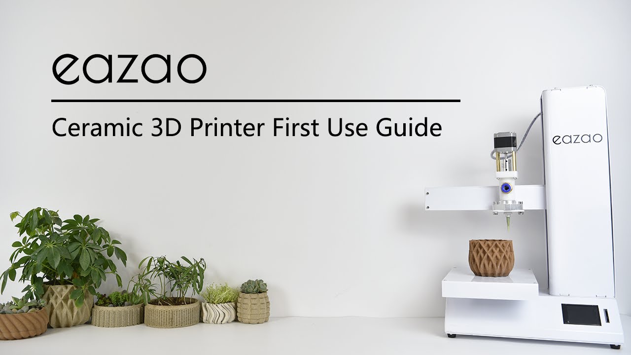 3D Printer Tutorial | Eazao ceramic 3D printer first use guide - YouTube
