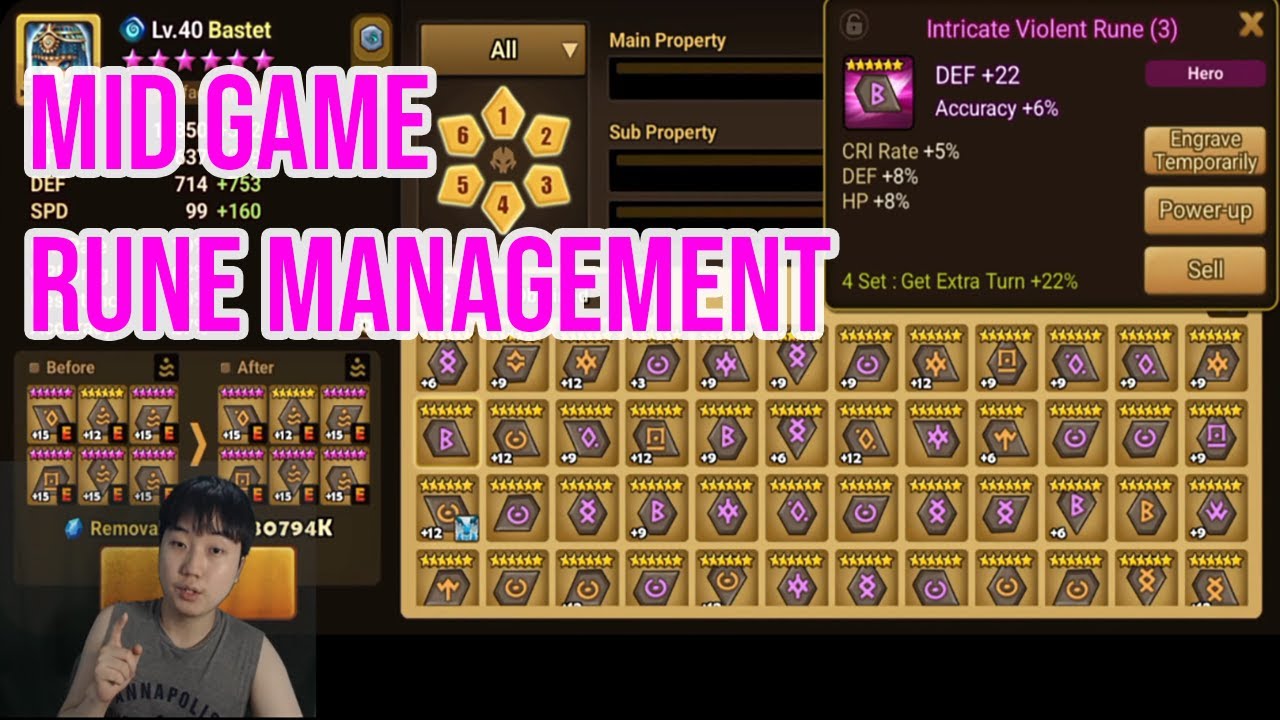 Early/Mid Game Rune Management Guide into the Late Game - Summoners War ...