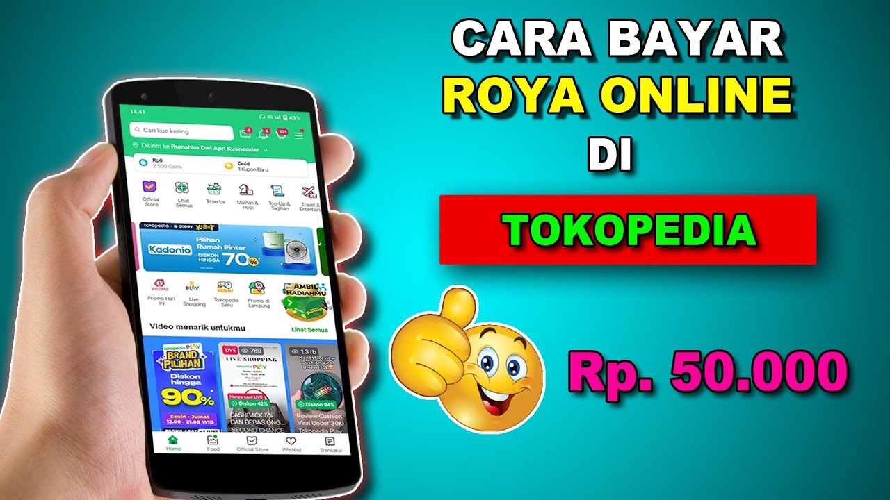 CARA BAYAR ROYA ONLINE DI TOKOPEDIA - YouTube