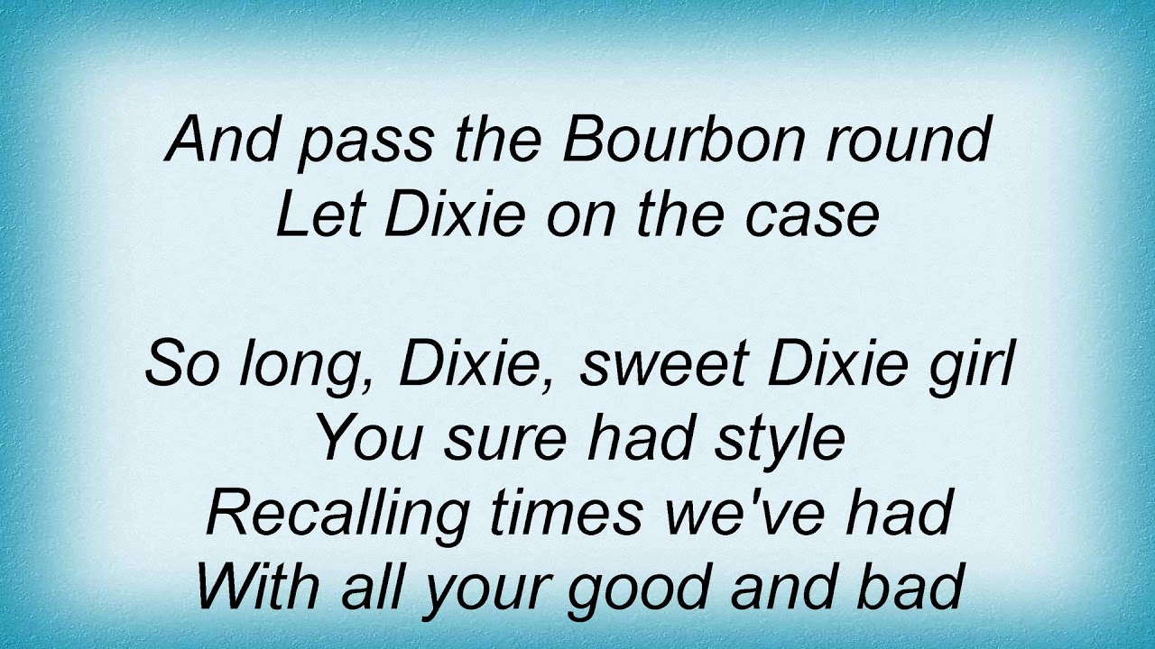 Blood, Sweat & Tears - So Long Dixie Lyrics - YouTube