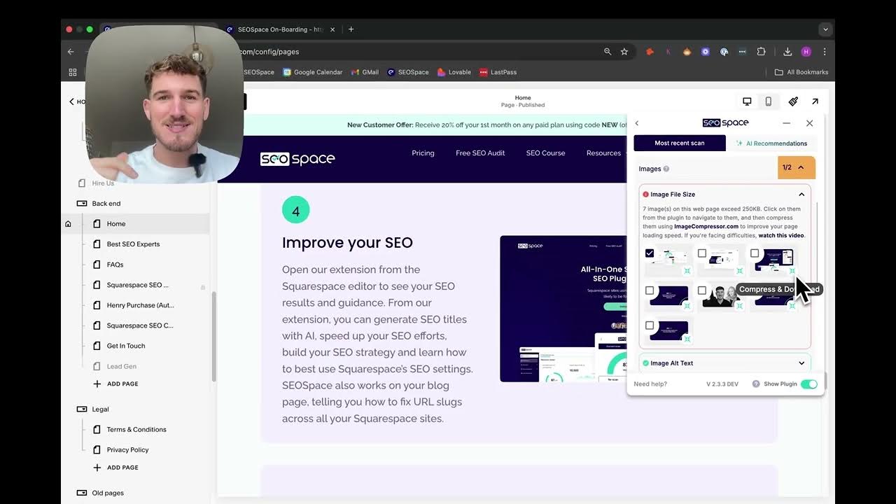 Automatic Image Compression on Squarespace (New SEOSpace Feature ) - YouTube