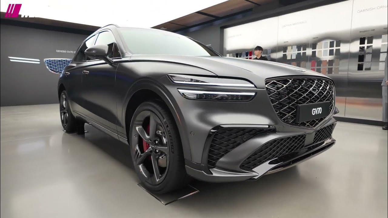 2025 Genesis GV70 Sport Package 'Makalu Gray' Walk Around! [4K] - YouTube