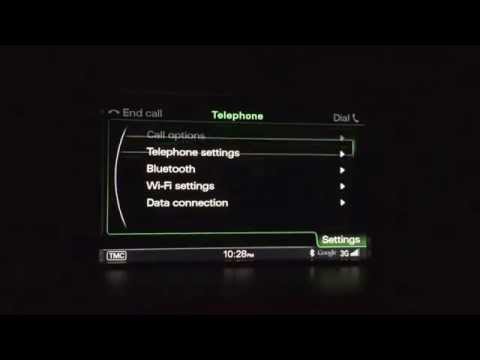 How to change microphone sensitivity in an Audi.