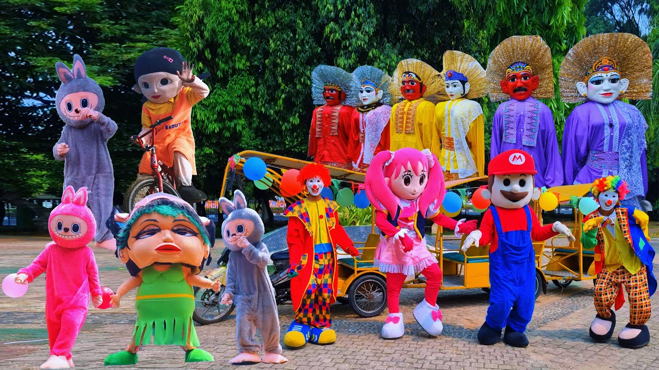 BADUT LABUBU SONG 🐤 POTONG BEBEK ANGSA DAN KEPALA PUNDAK LUTUT KAKI 🐤 ...