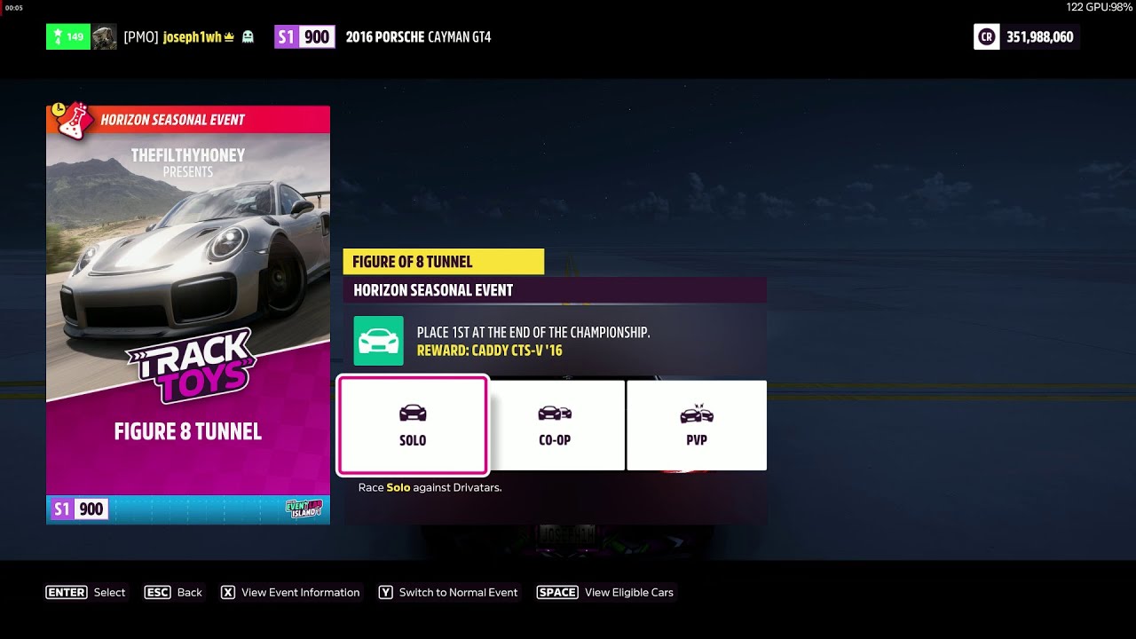 Forza Horizon 5 Series 32 Spring - Event Lab: Figure 8 Tunnel - 2016 ...