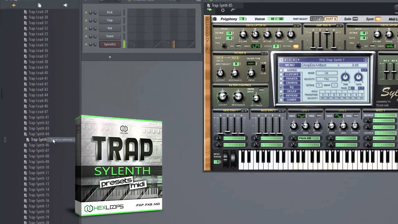 Trap Sylenth FXP Presets, FXB Bank by Hex Loops - YouTube