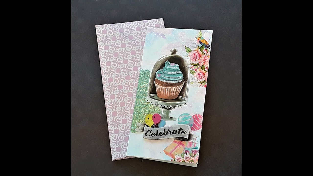 Quick cards with fun 3D stickers and pretty papers - YouTube