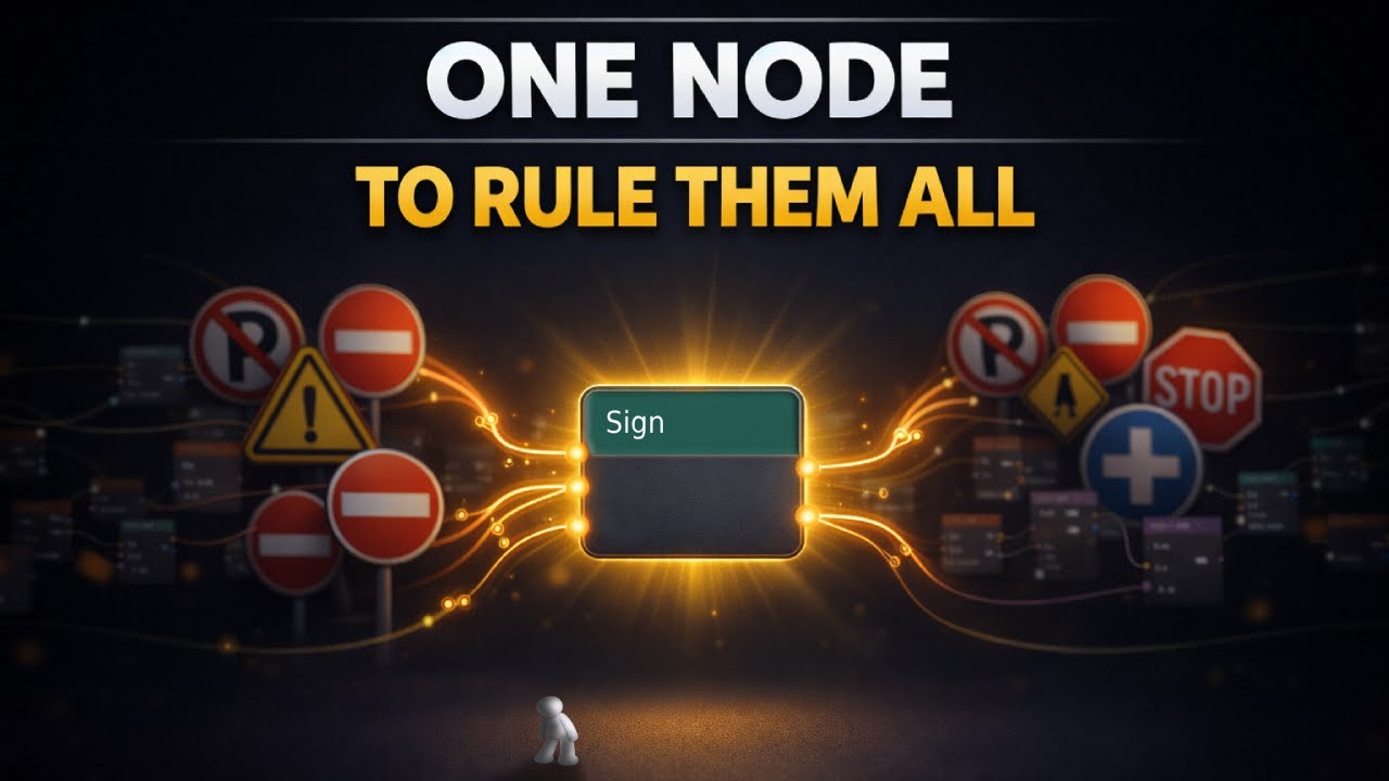Procedural Traffic Signs in Blender – Geometry Nodes (Part 2) - YouTube