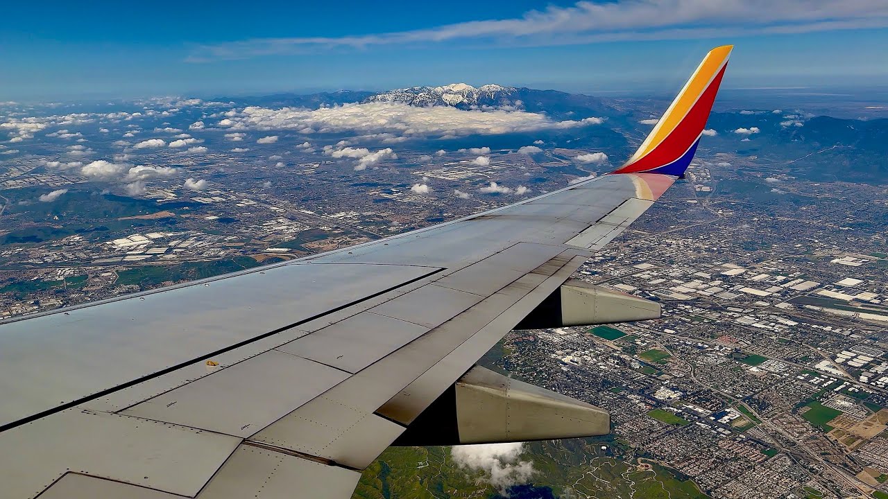 [4K] – Full Flight – Southwest Airlines – Boeing 737-7H4 – MCI-LGB ...
