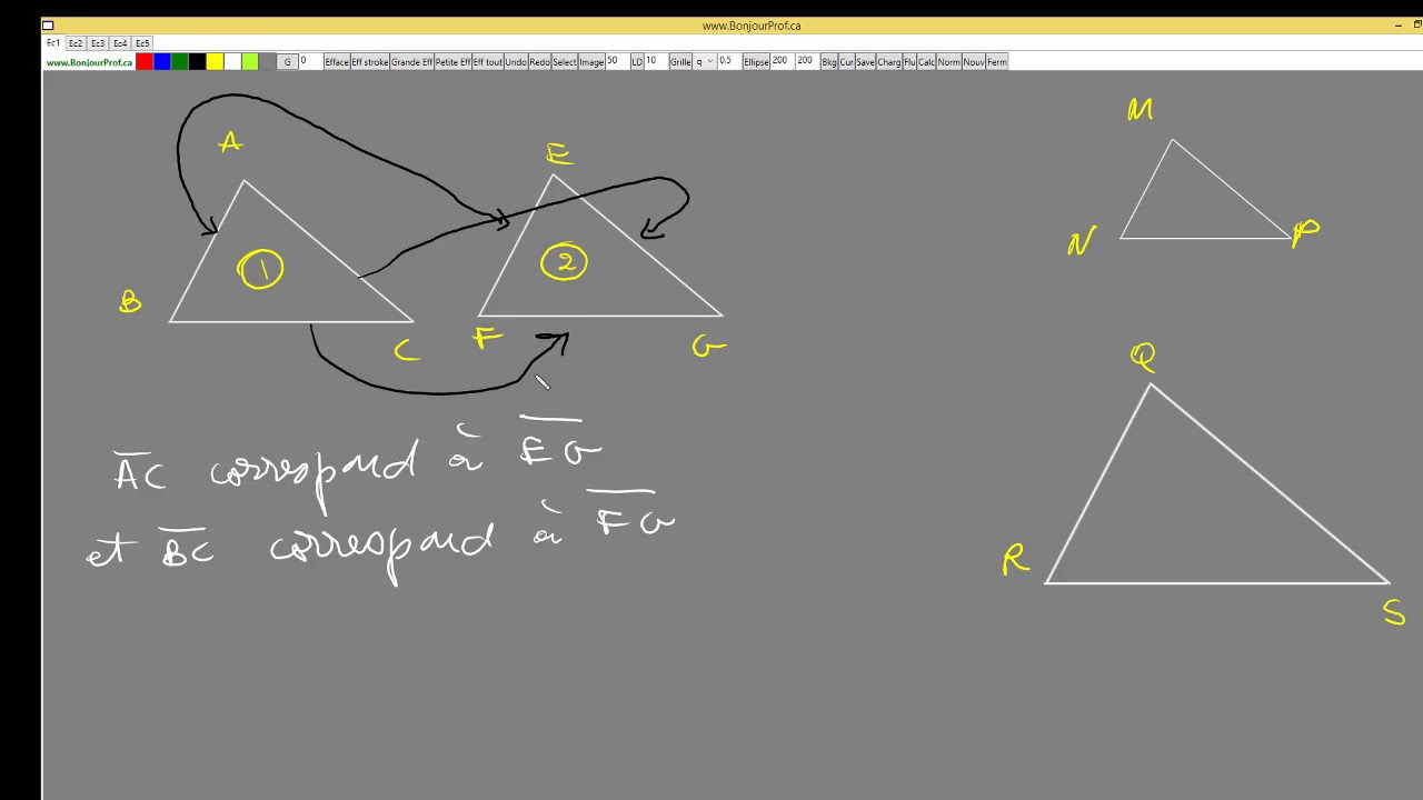 Unite 1 Lecon 1 Triangle congrus et triangle semblables partie 1 2017 ...