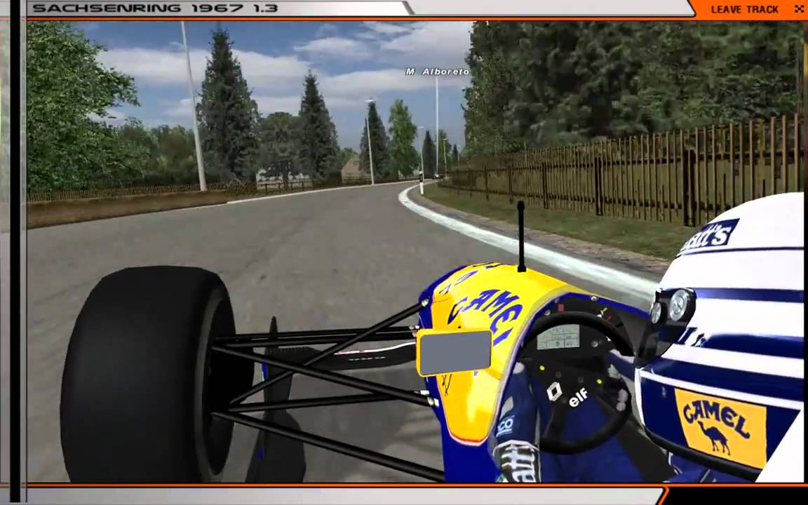 rFactor - F1 Catches Air and Flips - YouTube