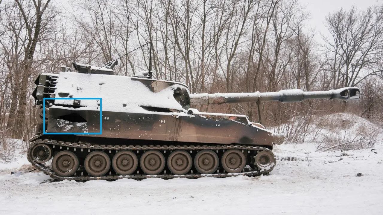 M109 Destroyed -- Likely a Lancet Strike - YouTube