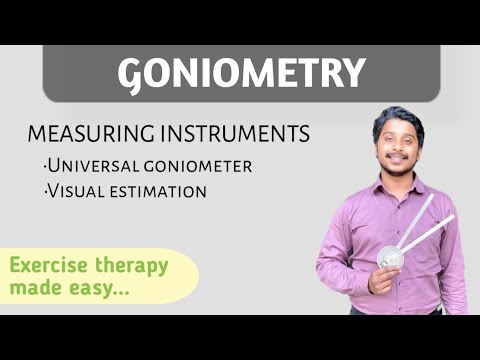 Goniometry part-4 | Universal Goniometer | visual estimation | Exercise ...