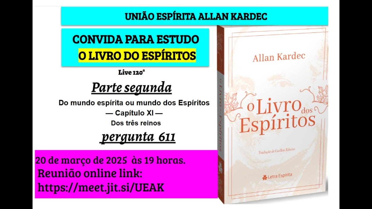 O LIVRO DOS ESPÍRITOS - METEMPSICOSE - 20 DE MARÇO DE 2025 - YouTube