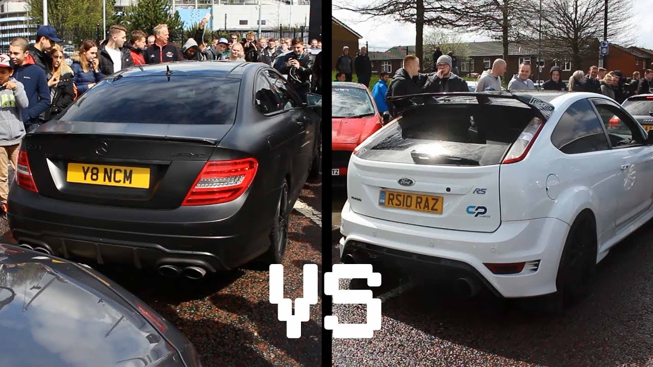 Gumball 3000 Rev Battles!! | C63 Vs Focus RS | Ferrari Vs R8 - YouTube
