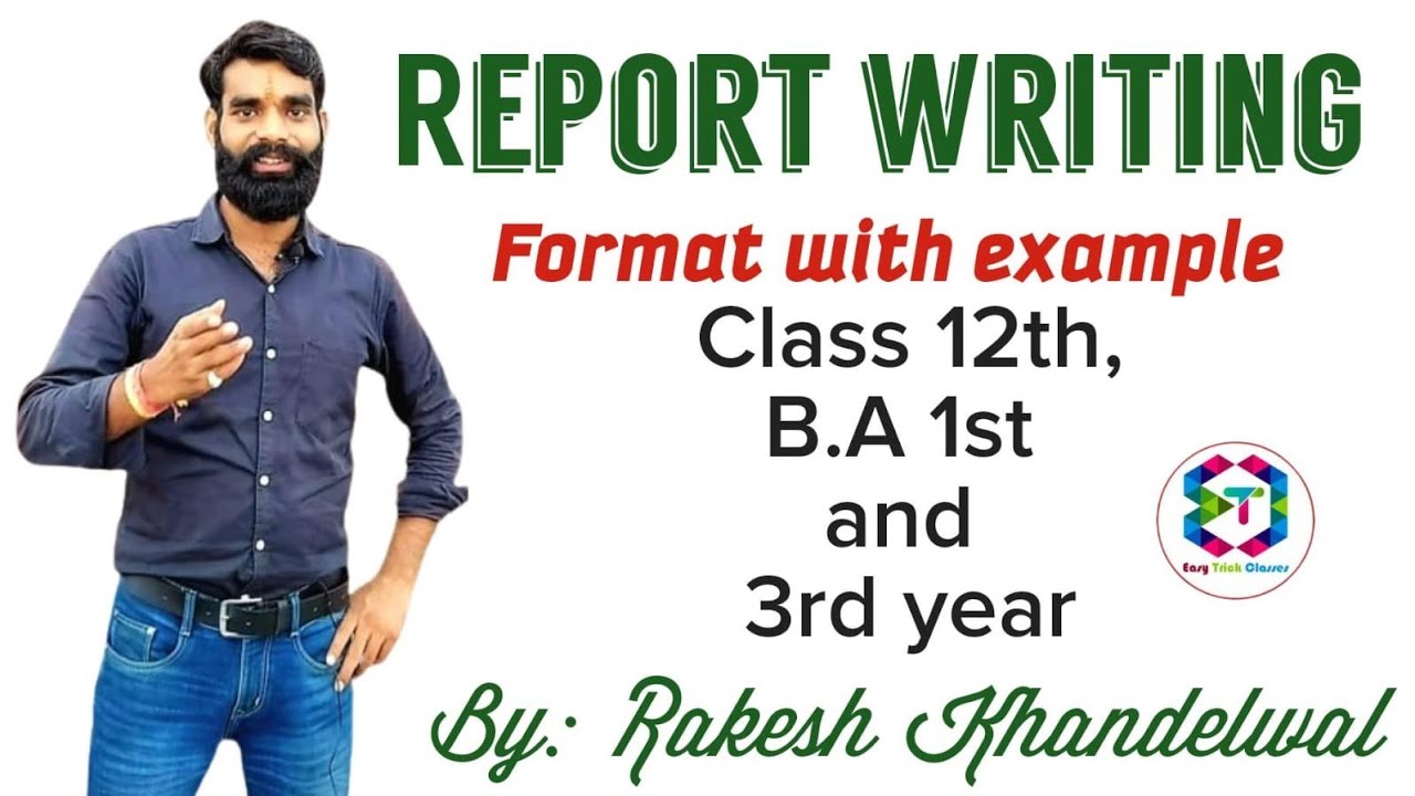 Report Writing | Report writing class 12 | Report writing BA 3 year # ...